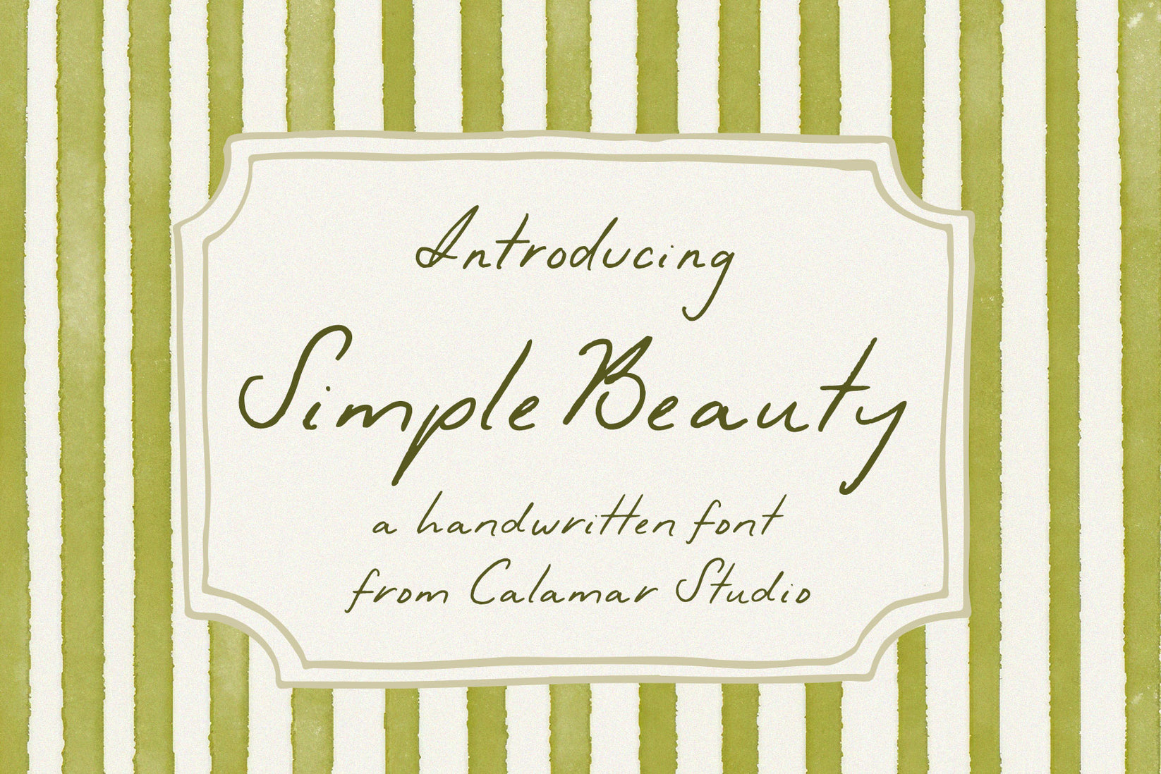 Simple Beauty Realistic Handwriting Font – Calamar Studio